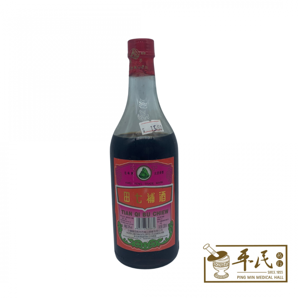 herbalmart.sg | Tian Qi Bu Chiew 田七补酒 300ml Kwei Feng Trade Mark 桂峰牌商标